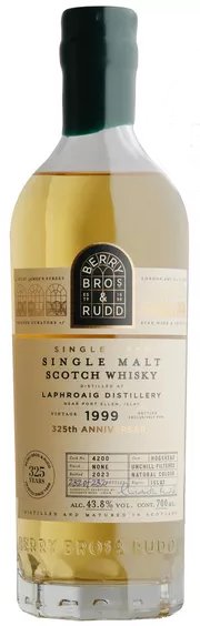 Berry Bros & Rudd Mark 325th Anniversary With Laphroaig 1999